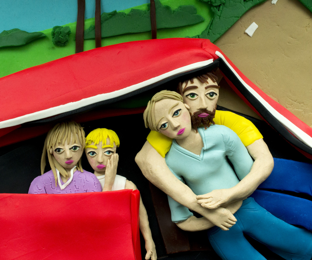 Original photograph: The Damm Family in Their Car, Los Angeles ...